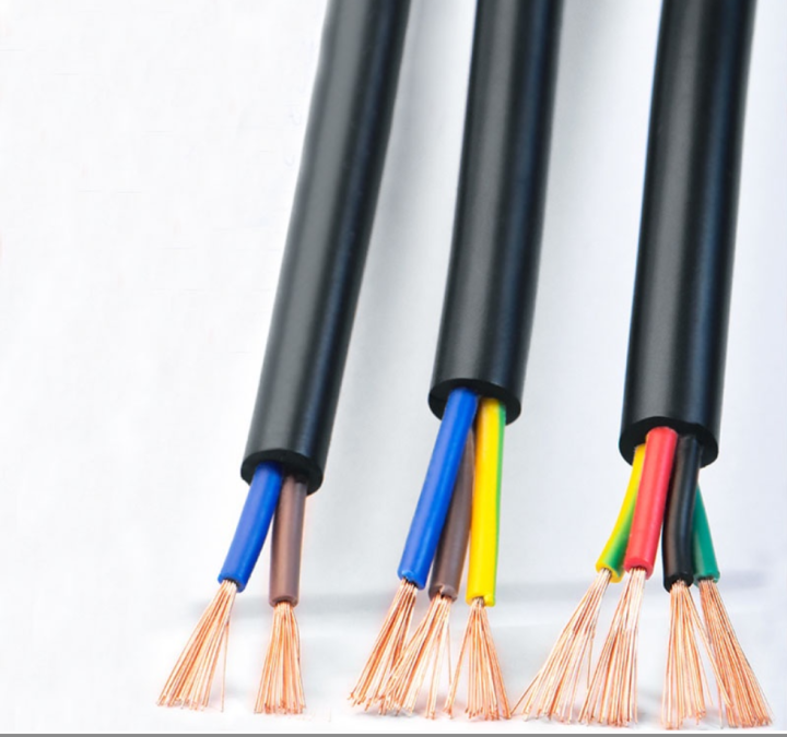 Pure Copper RVV Control Cable 2 3 4 5Cores 0.5mm² Table Multi Core Signal Cable Jacket Power ...