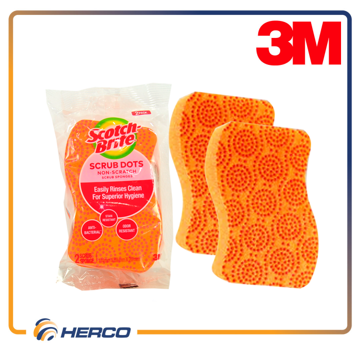 3M Scotch Brite Non Scratch Scrub Dot 2pcs | Lazada PH