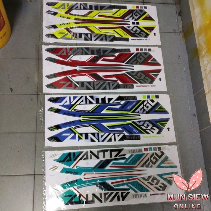 Stiker Sticker Body Stripe Cover Set (3) Yamaha Egoavantiz Ego Avantiz | Lazada