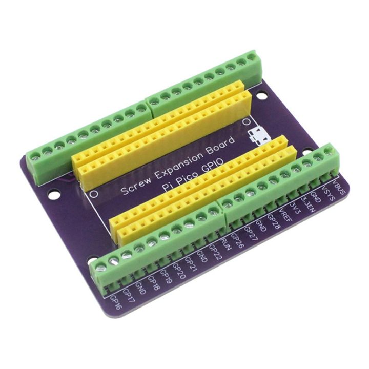 1Set for Raspberry Pi PICO GPIO Expansion Board Picow Terminal GPIO Interface Module Purple (Not ...