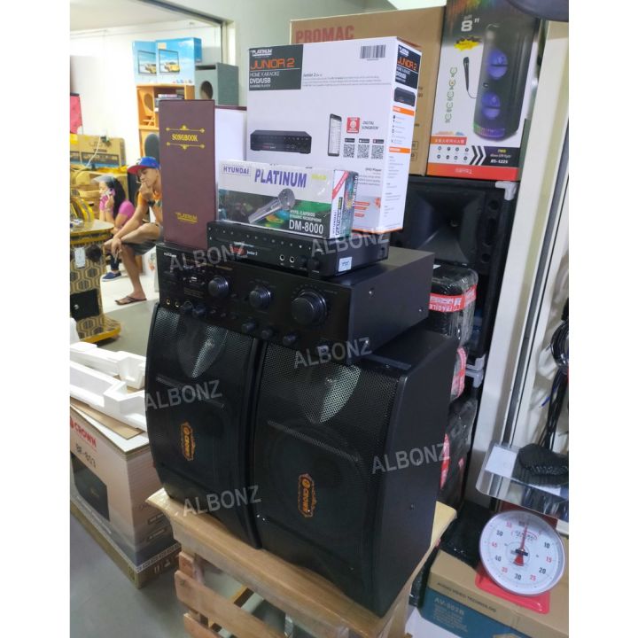 Home Videoke Karaoke Set Bundle AV-602BT + Platinum Junior Lite + Crown ...