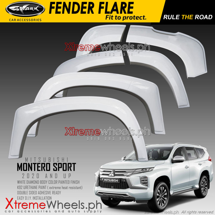 Mitsubishi Montero Sport 2020 to 2025 Diamond White Painted Shark Brand ...