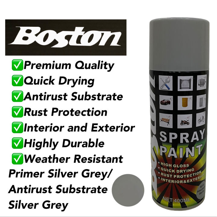 Primer Silver Grey Spray Paint 400ml | Lazada PH