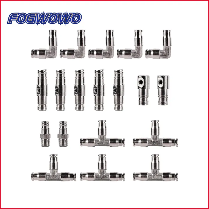 【IN stock pipe joint 690】 5pcs 1/4" Union Straight Push Connect ...