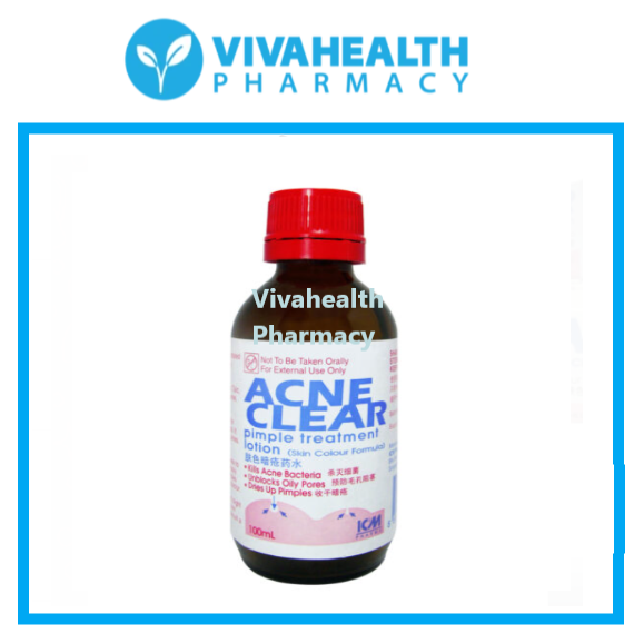 ICM Acne Clear Pimple Treatment Lotion 100mL | Lazada Singapore