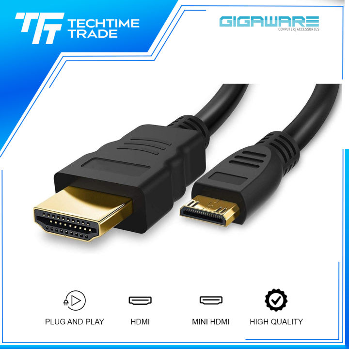 Gigaware Mini HDMI To HDMI Cable Male To Male 1080P HD Cable 1.5M Cable ...