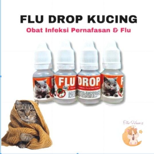 ( The Ham's ) FLU DROP - obat flu kucing pilek ngorok infeksi ...