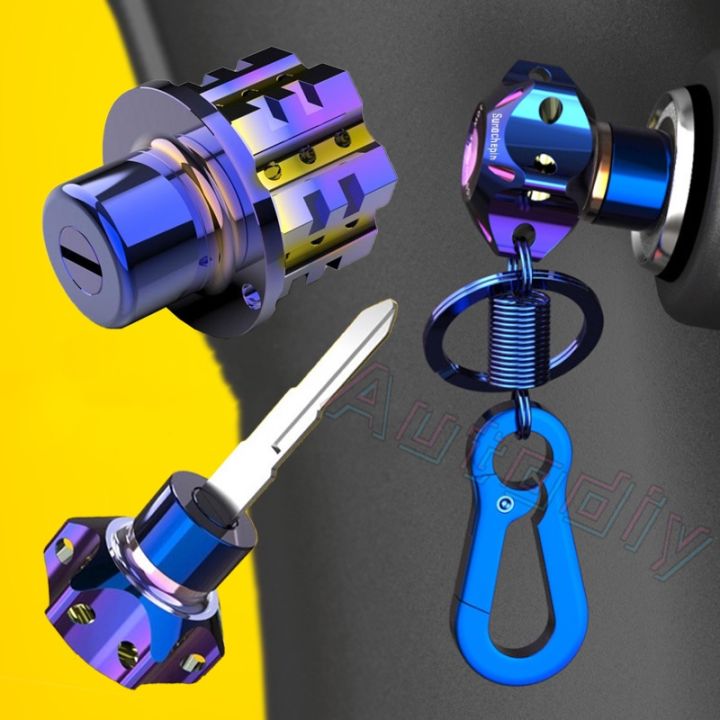 KLNU Universal Motorcycle CNC Modified Key Cover CNC Key Bit Hexagon ...