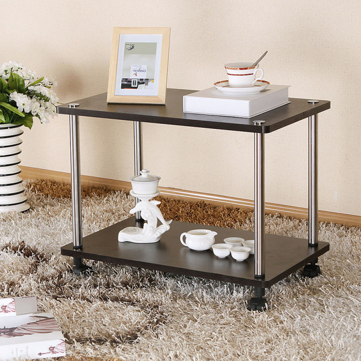 Movable small coffee table with wheels Kung Fu tea table creative ...