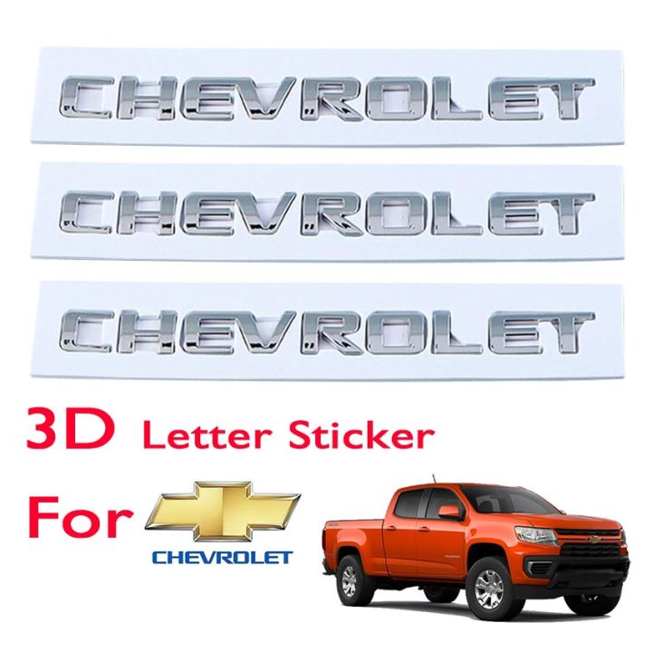CHEVROLET Letter Alphabet 3D Emblem Sticker Decal Zinc Alloy Car Auto ...