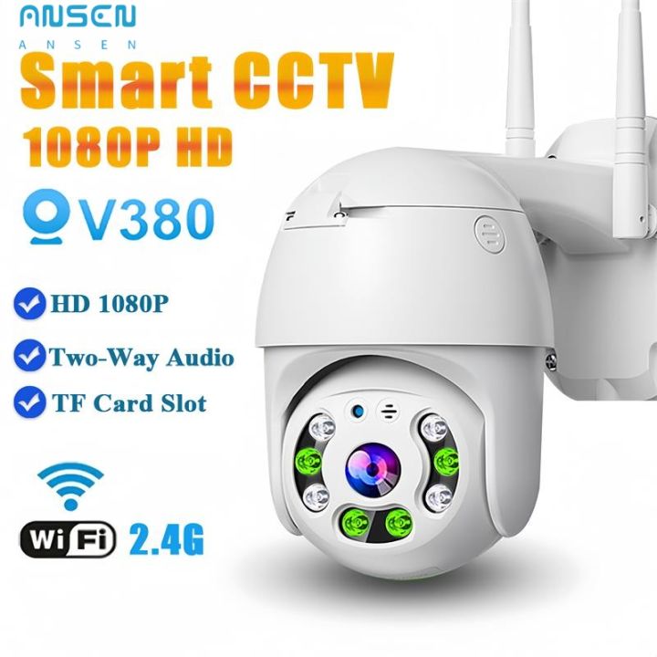 ANSEN V380 Pro CCTV Camera Outdoor Wifi Connect to Cellphone 1080P HD ...
