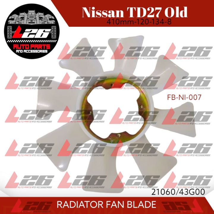Radiator Fan Blade for Nissan TD27 OLD CABSTER 2.7D, D21 2.5D ...
