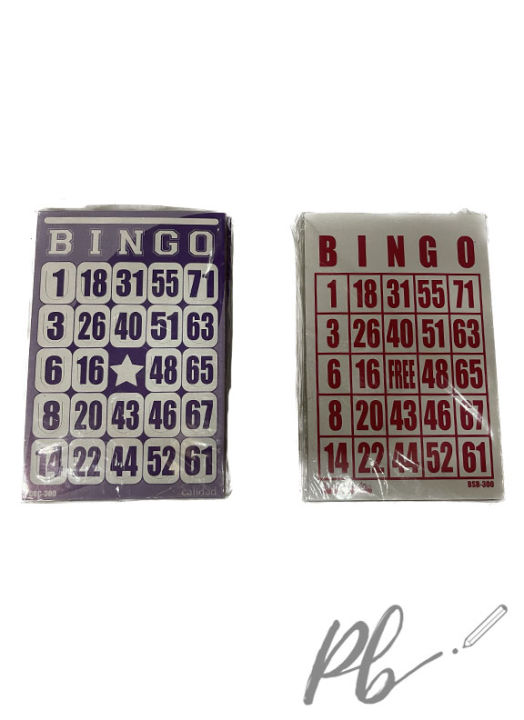 50 PCS - 100 PCS. Stars Bingo Cards | Lazada PH
