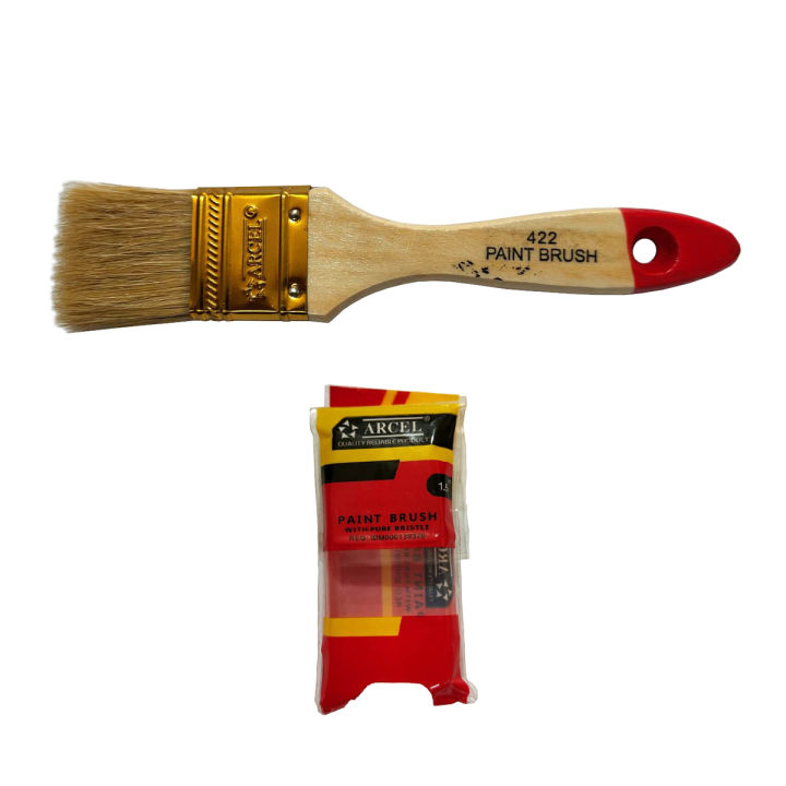 MB - Kuas Cat Tembok Bulu Putih 1.5" Inci | Kuas Tangan Cat Minyak dan ...