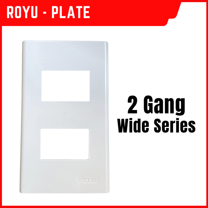 Royu Plate Wide Series (Available in 1 Gang, 2 Gang and 3 Gang) | Lazada PH