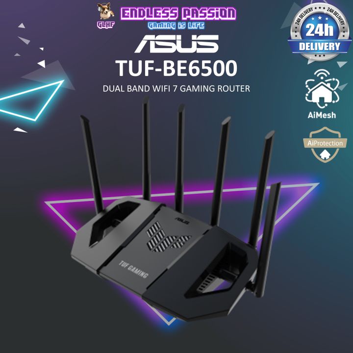 ASUS TUF Gaming TUF BE6500 Dual Band WiFi 7 Router | Lazada Singapore