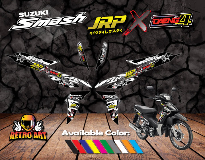 SUZUKI SMASH 115 JRP X DAENG DECALS | Lazada PH
