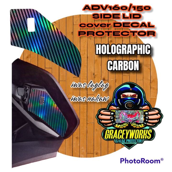 HONDA ADV LID SIDE COVER CARBON DECAL | Lazada PH