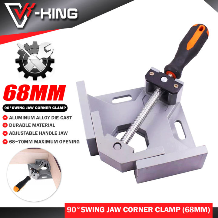 V-KING 90 Degrees Swing Jaw Corner Clamp Right Angle Woodworking Vice ...
