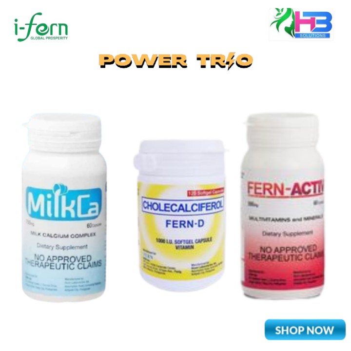AUTHENTIC POWER TRIO FERN D 120S, FERN ACTIV and MILKCA BY IFERN | Lazada PH