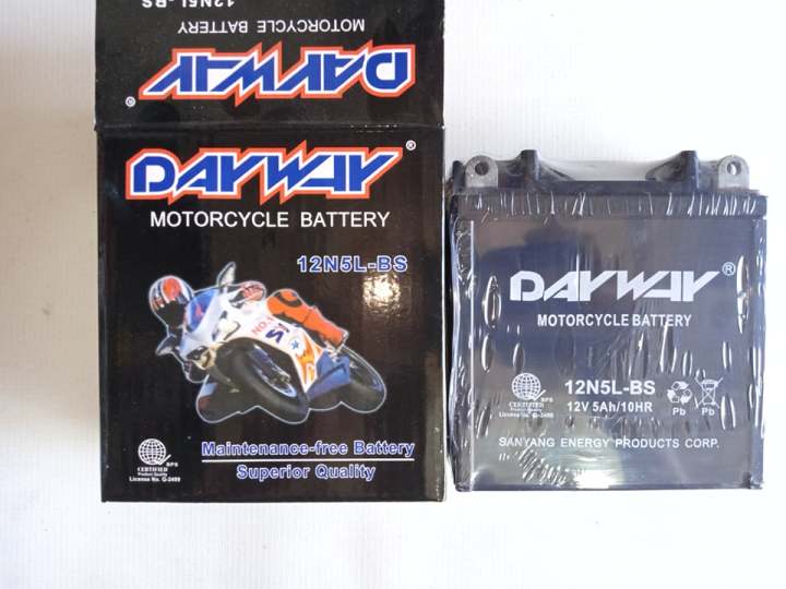 DAYWAY 5L MOTORCYCLE BATTERY 3L 4L | Lazada PH