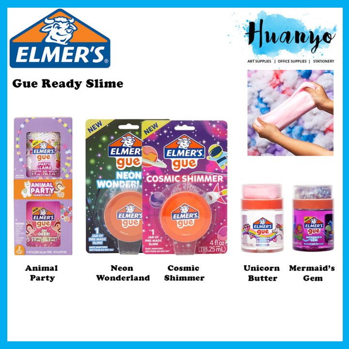 Elmer's Gue Pre Made Slime [Non-toxic, Ready to Use] (Animal Party ...