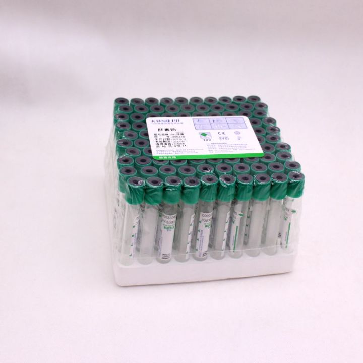 Medical disposable vacuum blood collection tube sample holder heparin ...