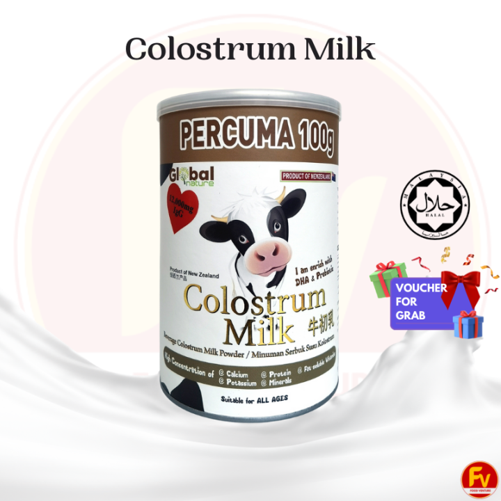 Halal - Global Nature Colostrum Milk 500g+100g (with 12,000mg IgG) / Susu Kolostrum Global ...
