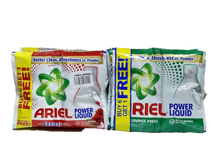 ARIEL LIQUID DETERGENT 58G. TWIN SACHETS 6'S | Lazada PH