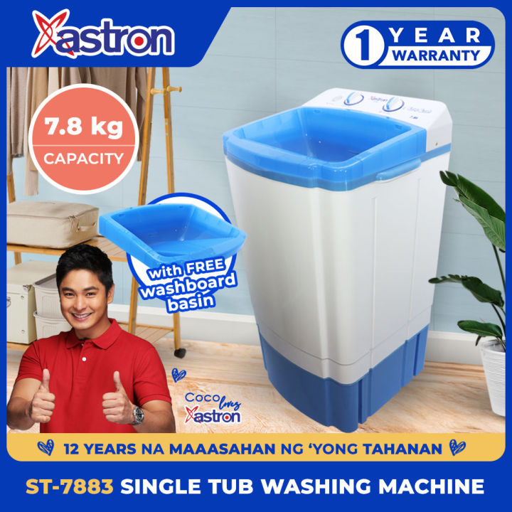 Astron ST-7883 Single Tub Washing Machine (Blue) | 7.8 kg | FREE ...