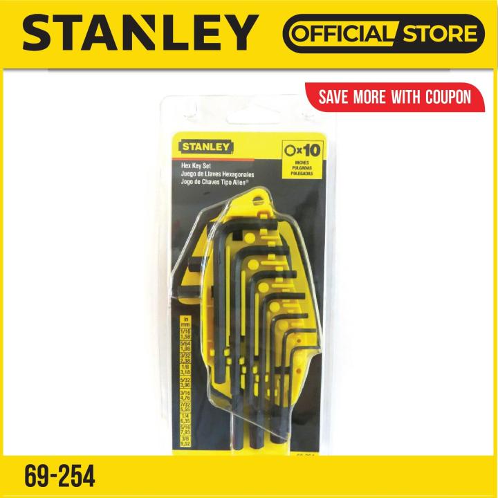 Stanley 69-254 Hex Key Set 10 Piece | Lazada