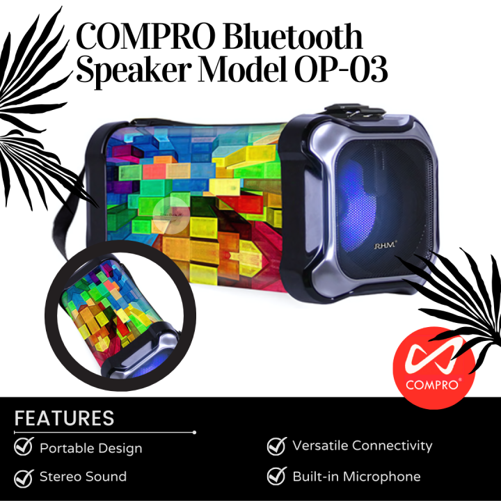 COMPRO Bluetooth Speaker Model OP-03 | Lazada PH