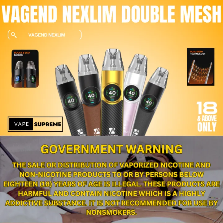 VEGEND NeXLIM Refillable Pod Kit – Compact, Leak-Resistant, Mesh Coil ...