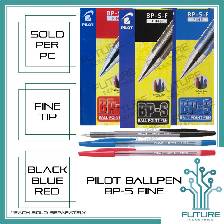 Ballpen PILOT BP-SF Pilot BPS FINE Pilot Bps Fine BP-S-F Fine Tip Black ...