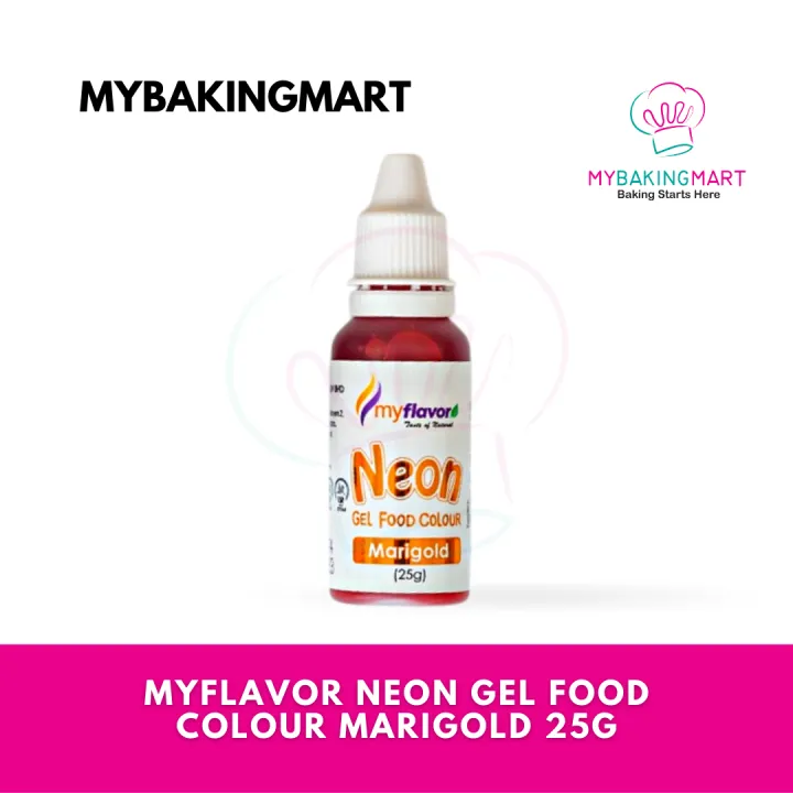 Mybakingmart | Myflavor Marigold Neon Gel Edible Food Coloring 25g | Lazada