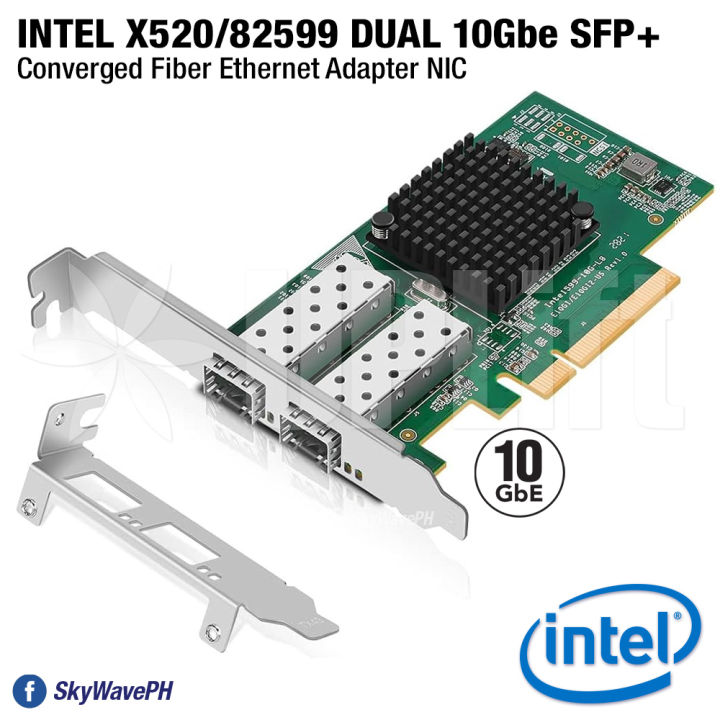 UPLift Genuine Intel 10Gb 10Gbps Single and Dual SFP+ 82599 (X520 ...