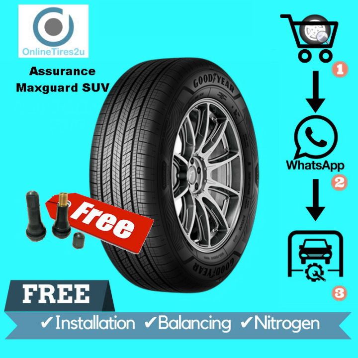 225/60R18 - Goodyear Assurance Maxguard SUV (With Installation) | Lazada