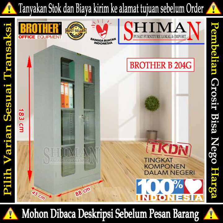 Lemari Cabinet B 204G BROTHER | Lemari Arsip Besi Swing Door | Lazada ...