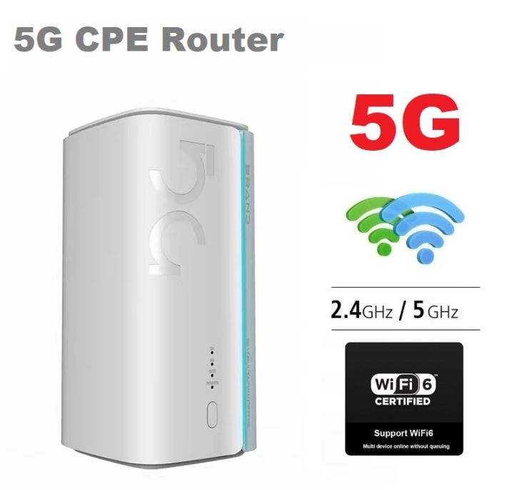 5G Router 18000Mbps WiFi 6 เราเตอร์ ใส่ซิม 5G 4G รองรับซิม ทุกเครือข่าย ...