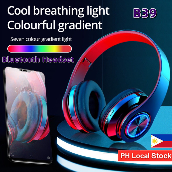 【Limited Time Low Price】B39 Bluetooth Headphones with MIC Wireless ...