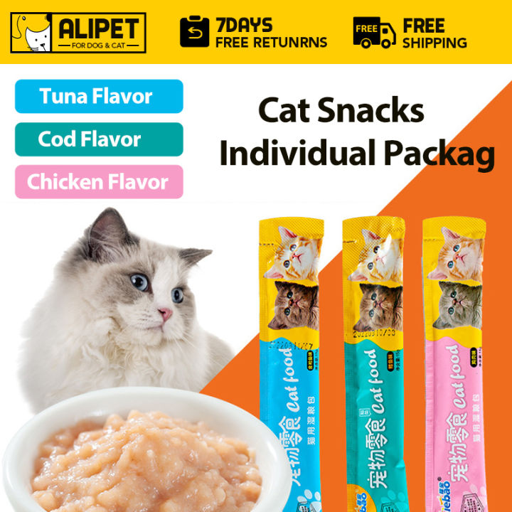 Cat Snacks Nutritional Cream Liquid Meat Wet Food with Fresh Chicken ...