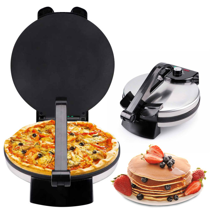Electric Tortilla Maker Stainless Steel Non-Stick Roti Maker Machine ...