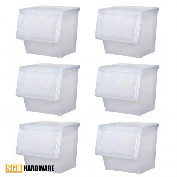 Felton - Iconic Organiser / Stacking Storage - 2150 - Clear x 6 Box ...