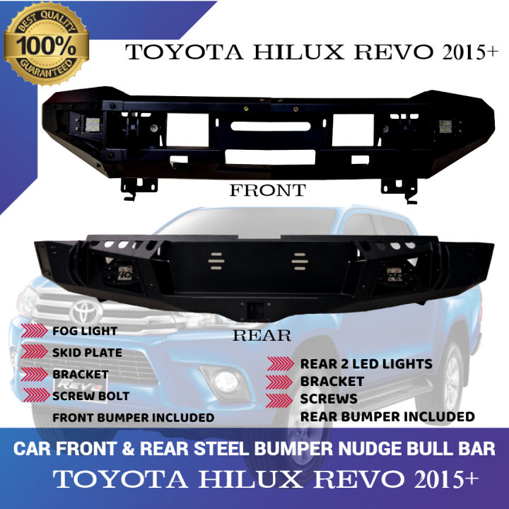 OCAS TOYOTA HILUX REVO 2015-2023 Pickup Truck Front & Rear Bumper Steel ...