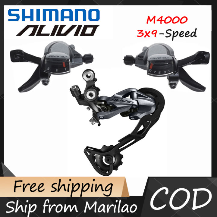Shimano Alivio RD-M4000 SL-M4000 9 Speed MTB Shadow Rear Derailleur 27/ ...