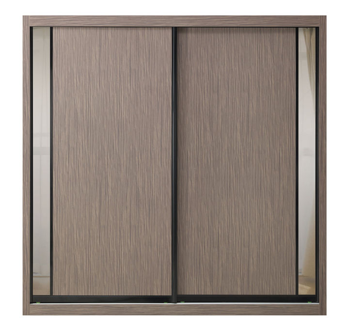 2 DOOR SLIDING WARDROBE 6 x 8 FEET / MULTIPLE CHOICE COMPARTMENT AND ...
