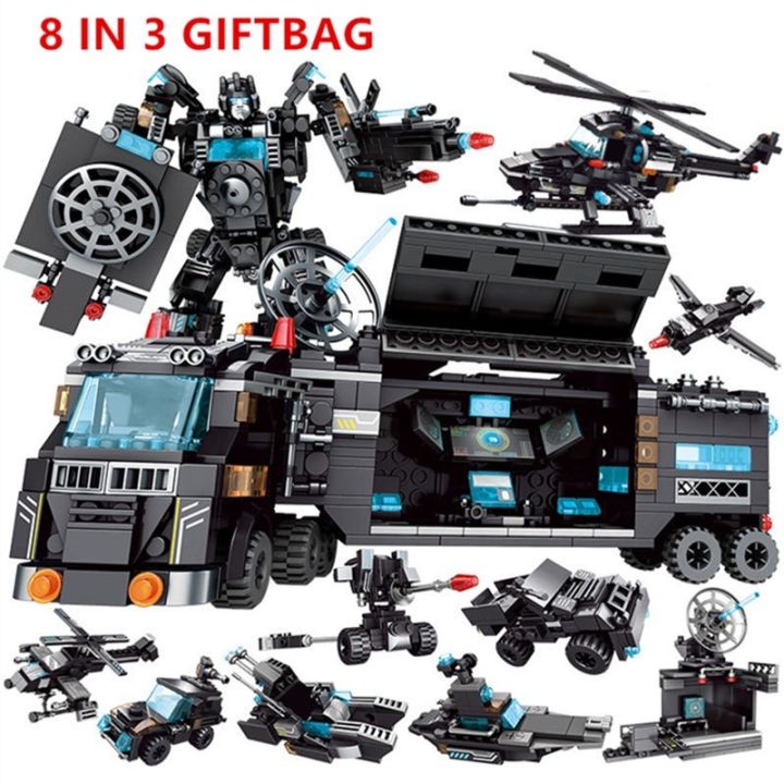 YUNLEO 8 In 3 SWAT Military Boy Military embled Puzzle Building Blocks ...