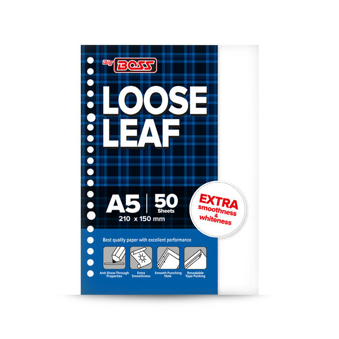 Flashee Loose Leaf Polos Ukuran A5 Kertas File Polos Note Isi Binder A5 ...