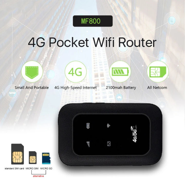 Eatow 4G pocket WiFi router 150Mbps modem mobile WiFi hotspot Wireless ...
