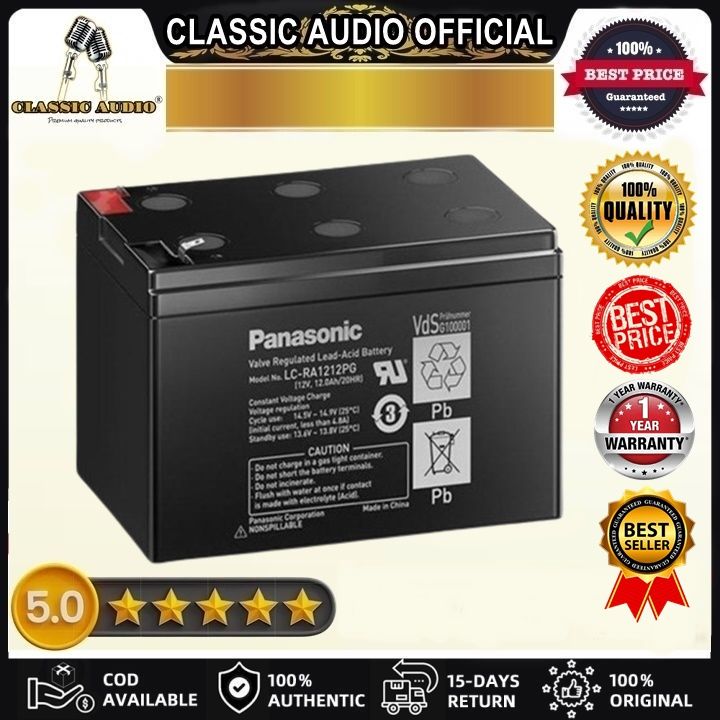PANASONIC BATTERIES 12V-12A CLASSIC AUDIO OFFICIAL (ORIGINAL) | Lazada PH